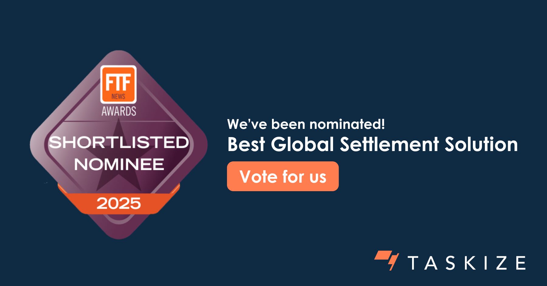 Taskize shortlisted for the FTF News Technology Innovation Awards 2025